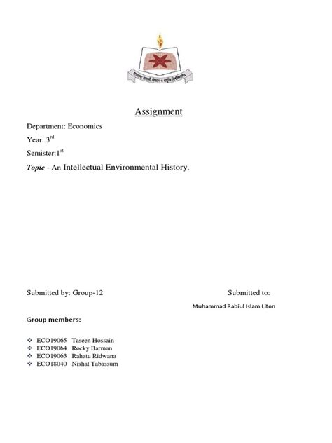 Environmental Econ Assignment Pdf