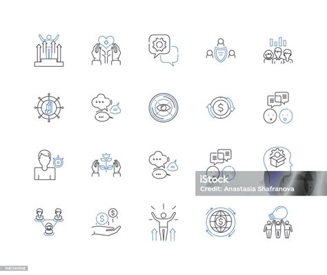 프로세스 관리 라인 아이콘 컬렉션입니다 효율성 최적화 워크플로 프로세스 표준화 자동화 간소화 벡터 및 선형 일러스트레이션 통제 분석 개선 개략 표시 세트 인포그래픽에 대한