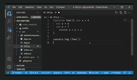 Formatting Code With Prettier GeeksforGeeks