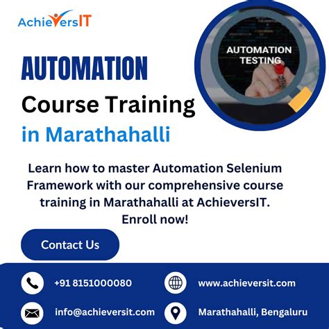 Master Automation Skills With Comprehensive Course Training At Achieversit By Achieversit