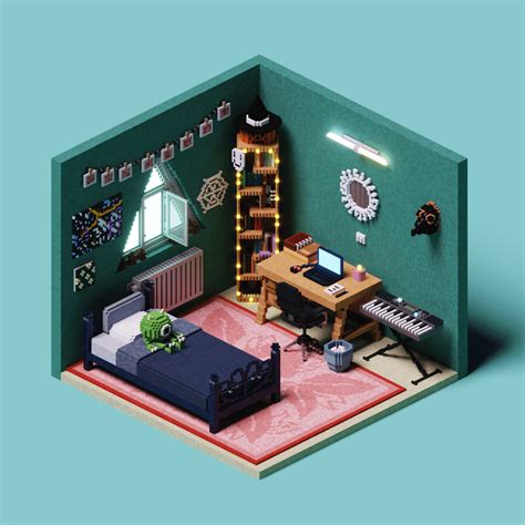 made my room with voxels r voxel
