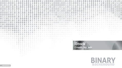 Digital Background With Binary Code By Ones And Zeros Stock Illustration Download Image Now