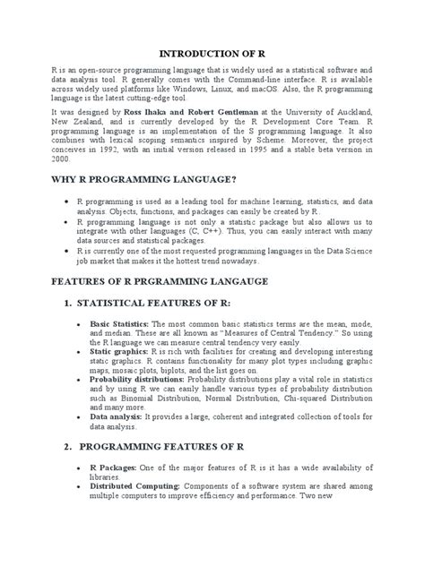 r lab file deepak pdf r programming language programming language