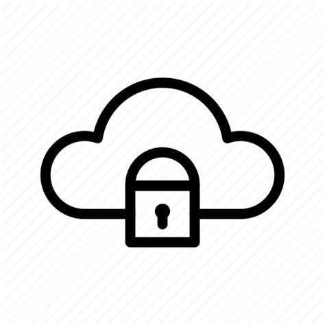 Cloud Secure Data Server Icon Download On Iconfinder