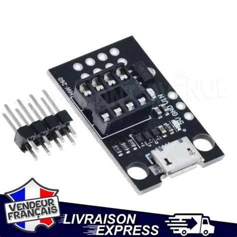 Module Adaptateur Programmeur Attiny13a Attiny25 Attiny45 Attiny85 Usb
