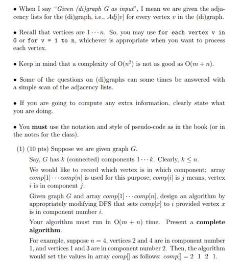 solved when i say given di graph g as input i mean we