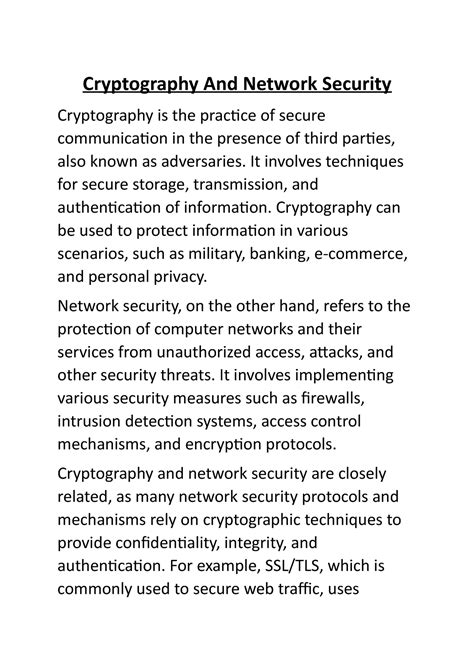 Cryptography And Network Security Cryptography And Network Security