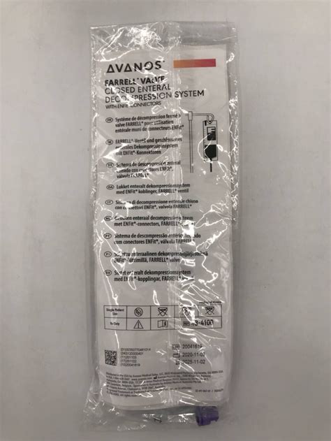 Valve Closed Enteral Decompression System W Enfit Connectors Gb Tech Usa