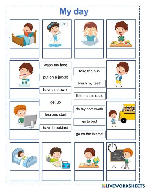 Actividad interactiva de Daily routines para Elementary. Puedes hacer ...
