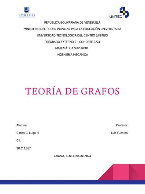 Teoría De Grafos 2024 Pdf Vértice Teoría De Grafos Informática