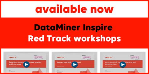 Rewind ⏪ Dataminer Inspire Workshops Red Track Dataminer Dojo