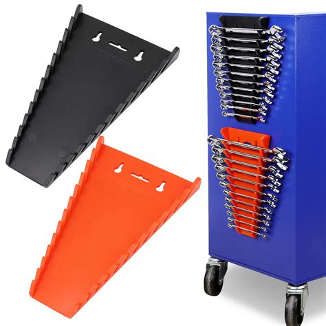 Horusdy Magnetic Wrench Organizer 2 Pack Magnetic