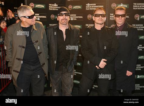 From Left To Right U2 Band Members Adam Clayton The Edge Bono And