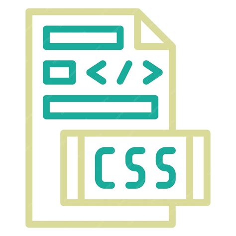 Premium Vector Css File Vector Icon Illustration Of Coding And