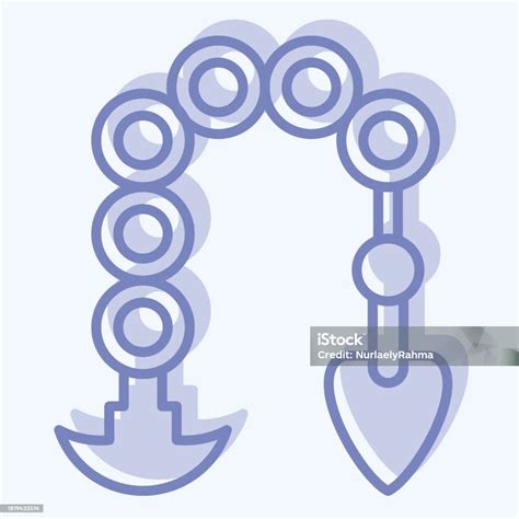 아이콘 만리키 구사리 닌자 기호와 관련이 있습니다 투톤 스타일 심플한 디자인 편집 가능 간단한 일러스트레이션 3차원 형태에 대한 스톡 벡터 아트 및 기타 이미지 Istock