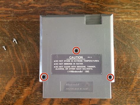 Разборка картриджа Rev A Nes