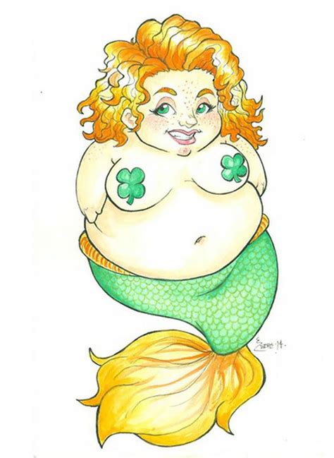 Beach Bellies Chubby Mermaid Illustrations Behance