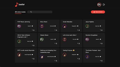 Jampod Live Jamming And Podcast Mern Webrtc Js Ts Project Mernstack Webrtc