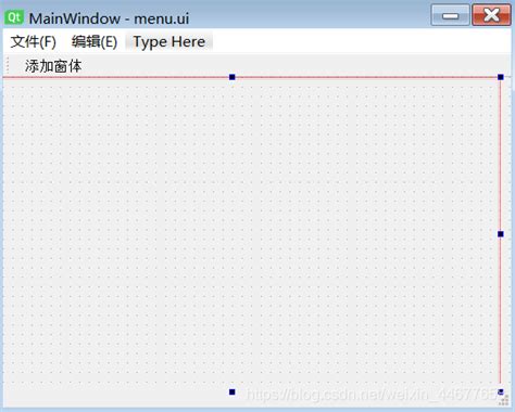 Qt Designer 菜单栏与工具栏 Qt Designer Menu Csdn博客