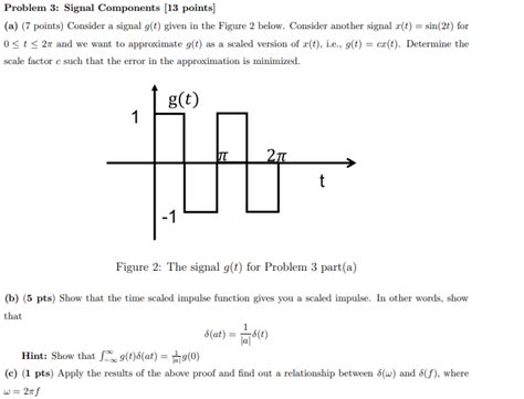 solved consider a signal g t given in the figure 2 below