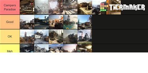 COD MW SND Camping Maps Tier List Community Rankings TierMaker