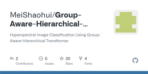github meishaohui group aware hierarchical transformer hyperspectral