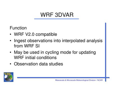 Ppt Wrf Modeling System V2 0 Overview Powerpoint Presentation Free Download Id 3382356