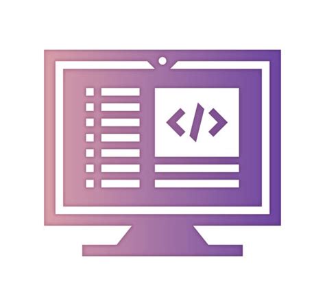 50 Silhouette Developer Programming And Application Icons Stock