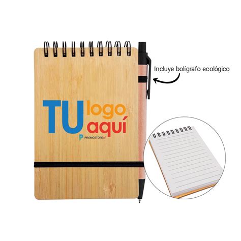Libreta Mini Bambo 14x9cm Personalizable Promostoreec