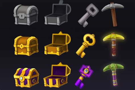 create 2d game props icons assets objects and nft by simmai fiverr