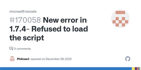 New Error In 174 Refused To Load The Script · Issue 170058
