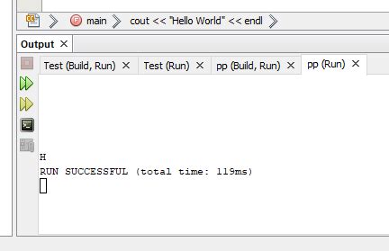 C Netbeans IDE Problem When I Cout