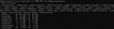 【ffmpeg系列】之查看ffmpeg版本号 ffmpeg381978是那个版本 csdn博客