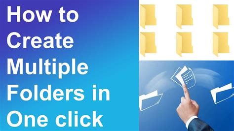 How To Create Multiple Folders In One Click Youtube