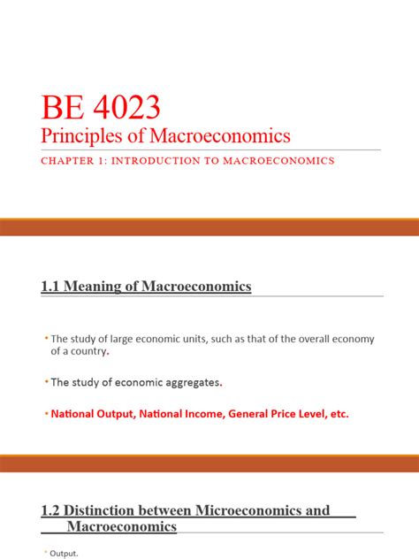 introduction to macroeconomics pdf macroeconomics measures of