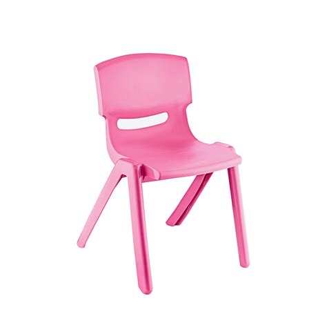 პლასტმასის სკამი საბავშვო დიდი Sirin ვარდისფერი