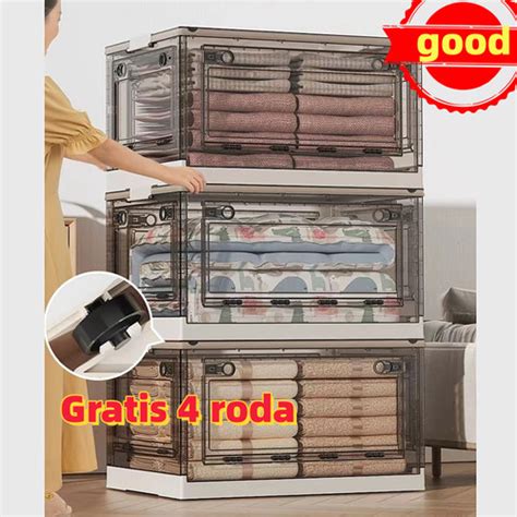 Jual Dapat Dilipat Storage Box Kapasitas Ekstra Besar Kontainer Box Mainan Box Kotak Penyimpanan