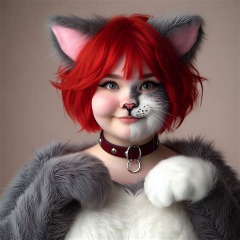 Cute Chubby Grey And White Catgirl Tf By Mysticnitekatt On Deviantart