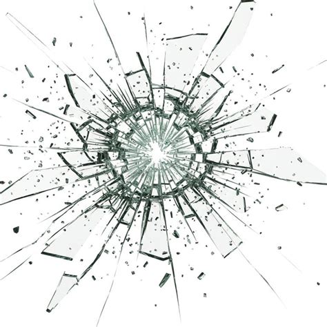 Shattered Glass Pattern On A White Background The Image Depicts A
