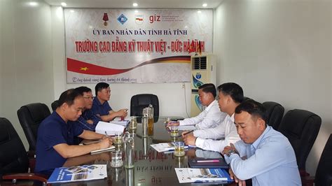 Trường Cao đẳng Kỹ thuật Việt Đức Hà Tĩnh tiếp đón và làm việc với trường Cao đằng Kỹ thuật