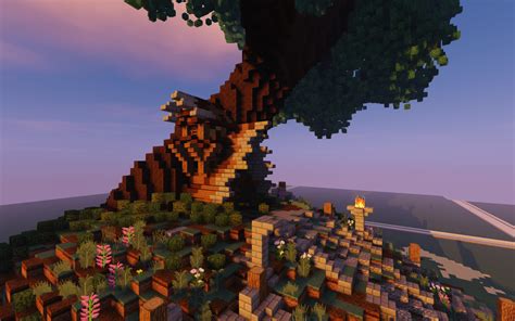 Treehouse Elven House Minecraft Map