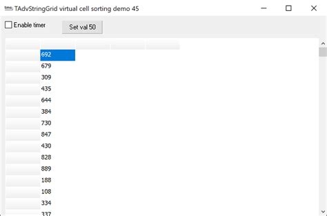 TMS Software TAdvStringGrid Example