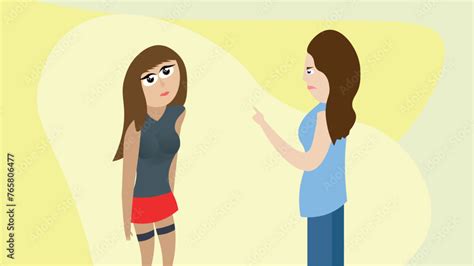 Conversation Between Mother And Adolescent Daughter Conversation