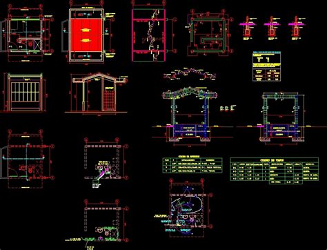 Security Guard House Gatehouse Dwg Full Project For Autocad Designs Cad