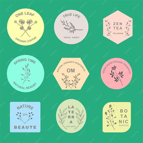 Premium Vector Creative Logo Sticker Pack Design