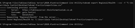 Interact With Tableau Server With Tabcmd Export Workbooksviews The