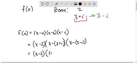 Find A Polynomial Function Fx Of Least Degree Having Only Real
