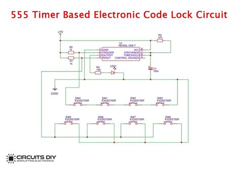 Timer Based Electronic Code Lock Circuit