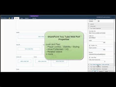 SharePoint You Tube Web Part YouTube