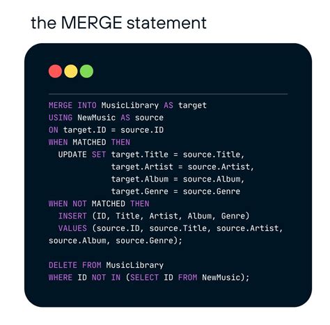 What Does The Merge Statement Do In Sql 🚀 Imagine Youre Cleaning Up